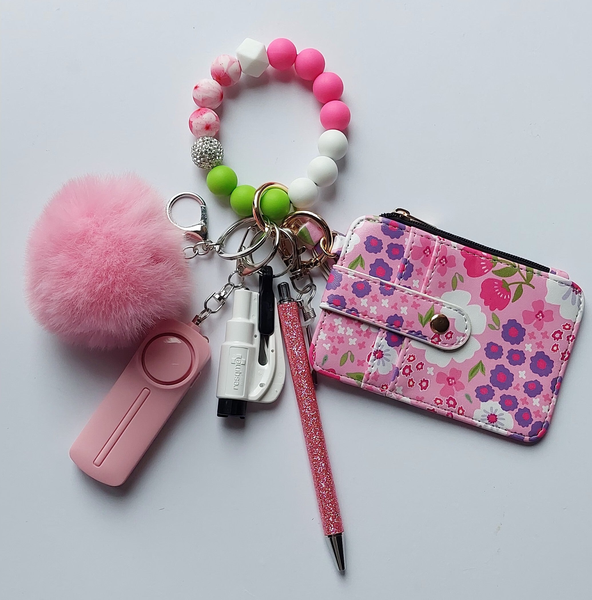 *NEW* Pink Floral Safety Keychain | Intrepid Safety